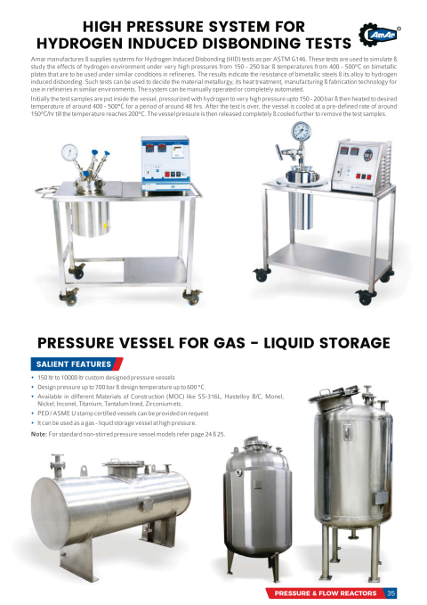 High Pressure Autoclave | pressure reactors | stirred reactors ...
